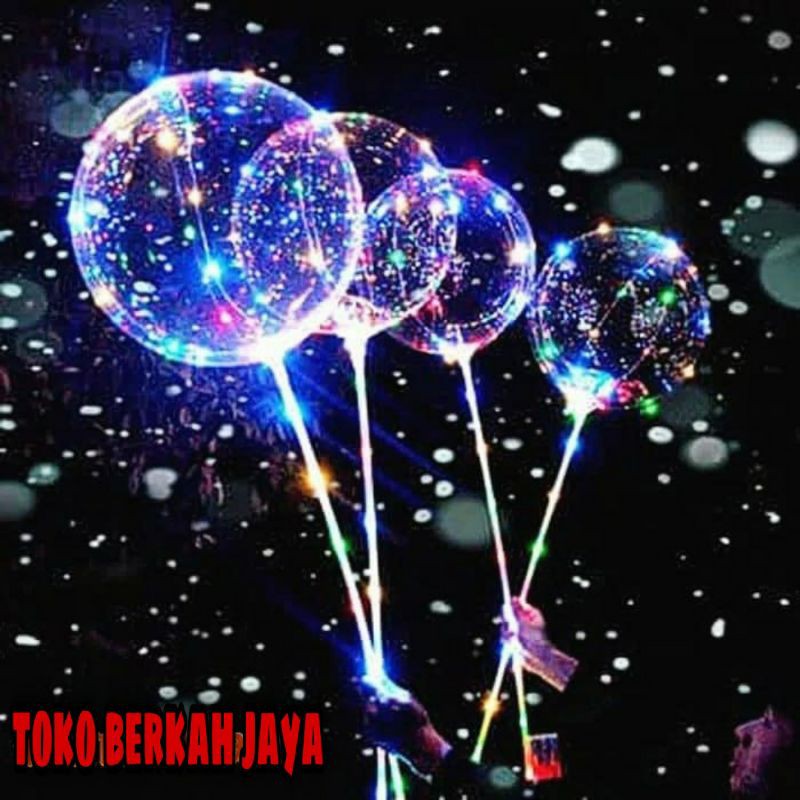 Jual Balon LED LENGKAP 2/Balon Lampu Tumblr 3 MODE + Gagang (TANPA ...