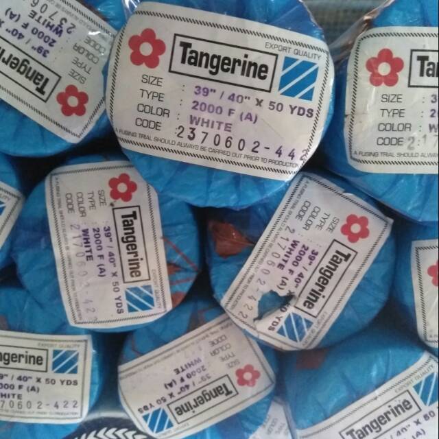 Jual [METERAN] KAIN KAPAS LEM TANGERINE 2000F / VISLIN | Shopee Indonesia