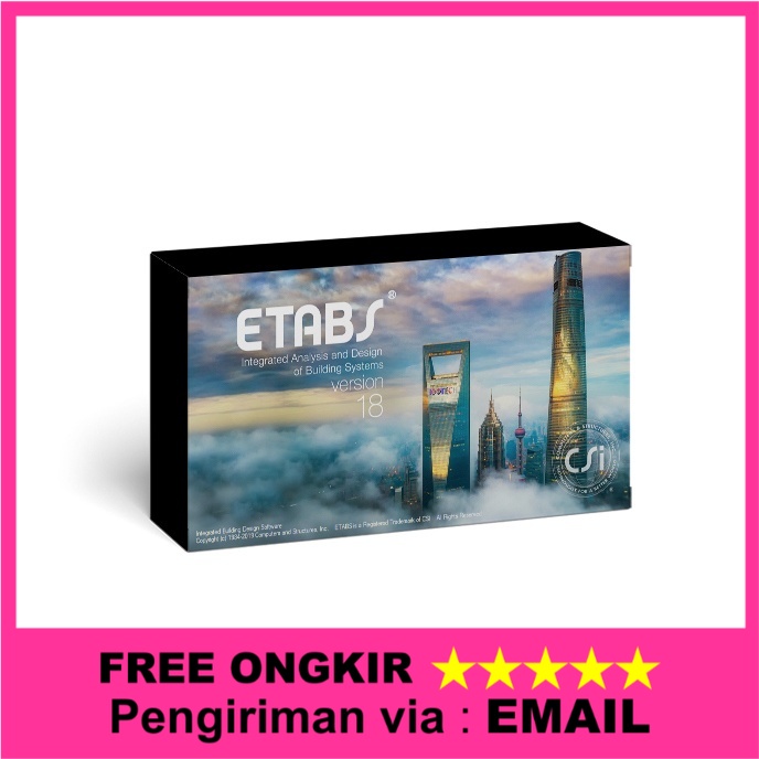 Jual CSI ETABS Ultimate 18.0.2 - Aplikasi Analisis + Desain Struktur ...