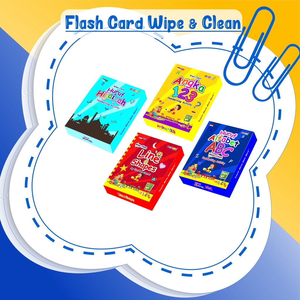 Jual Flash Card Wipe Clean /Flash Card Anak /Kartu Edukasi Belajar ...