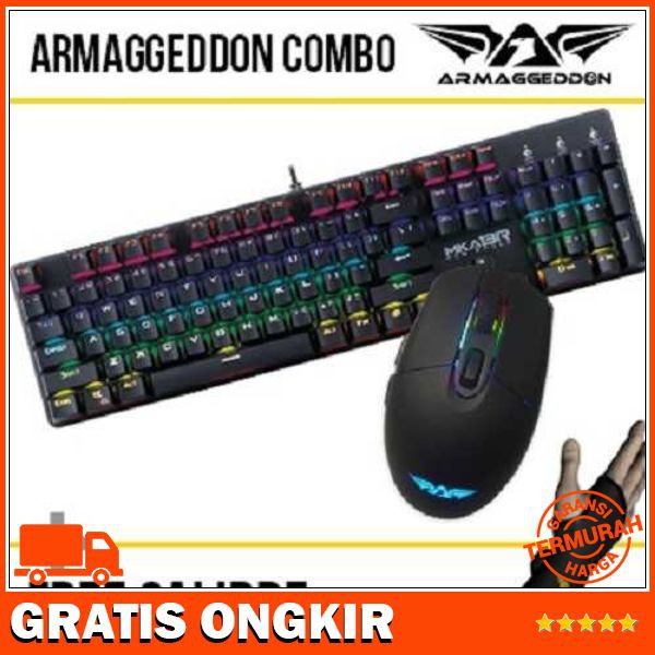 Jual KEYBOARD GAMING ARMAGGEDDON MKA 13-R AND MOUSE COMBO MOUSE RAVEN ...