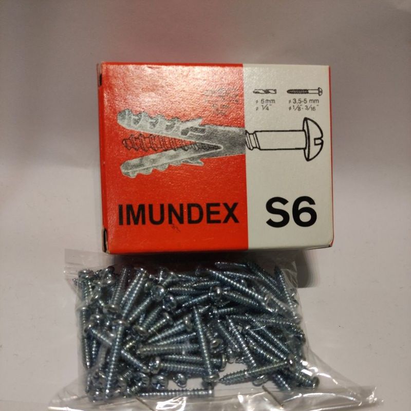 Jual PAKET ANGKUR DINDING + SEKRUP VISER S6 100 PCS | Shopee Indonesia