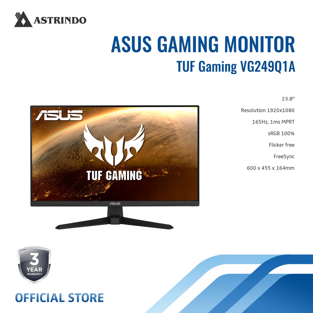 Jual Asus TUF Gaming Monitor 23.8 inch Full HD - (VG249Q1A ) | Shopee ...