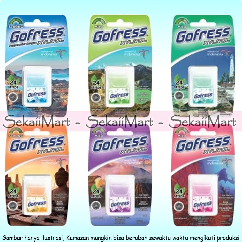 Jual GOFRESS Xylitol Mint 24 Strips - GO FRESS Permen Penyegar Mulut ...