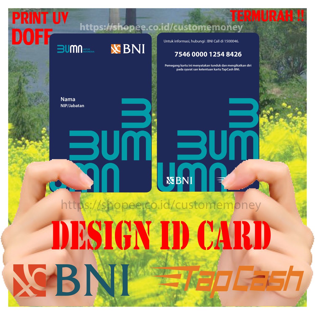 Jual KARTU E MONEY E TOLL ID CARD BNI TAPCASH TERBARU NEW BUMN ID CARD ...