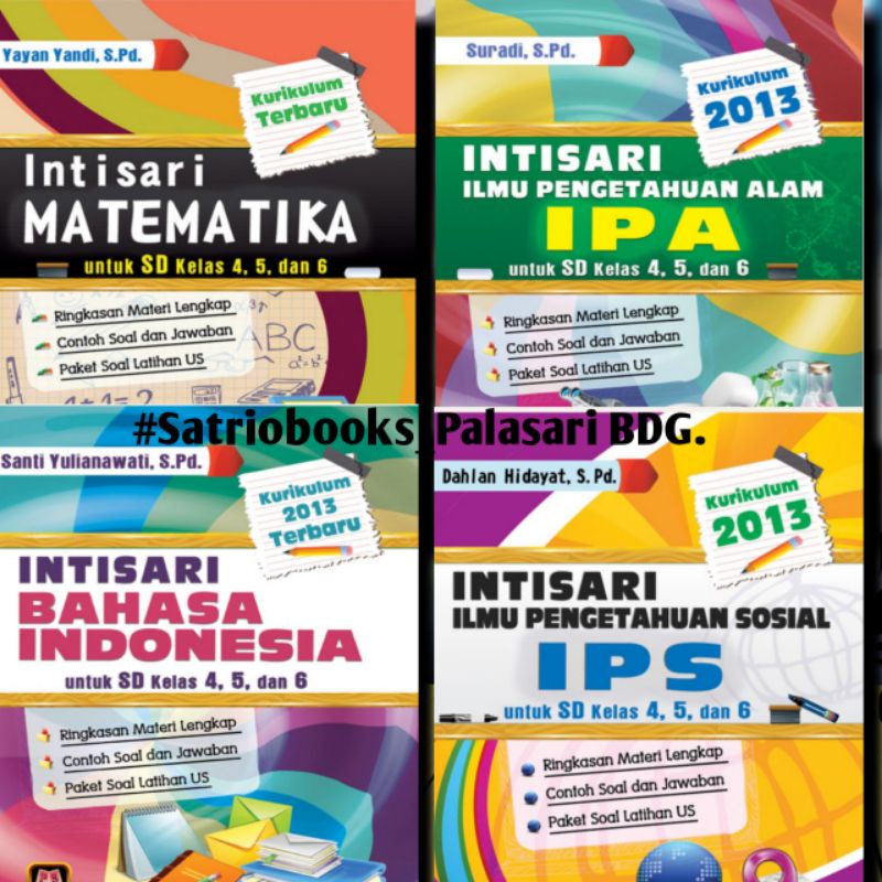 Jual BUKU INTISARI SD. MATEMATIKA. BHS.INDONESIA. IPA. IPS. EDISI ...