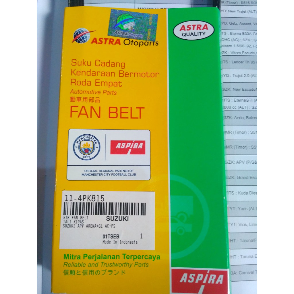 Jual Tali Kipas / Fan Belt alt Suzuki APV 4PK-815 Non Power Steering Aspira | Shopee Indonesia