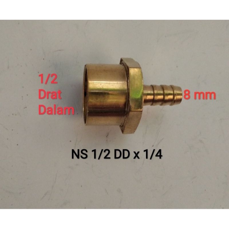 Jual nepel selang drat dalam 1/2 x 1/4 | Shopee Indonesia