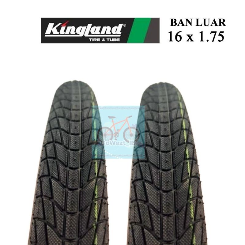 Jual Ban Luar Sepeda Ukuran 16 x 1.75 Anak Lipat Mini Kingland Atlantis | High Quality | Shopee ...