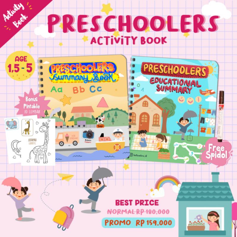 Jual Buku Aktivitas Anak | Preschoolers Activity Book | Shopee Indonesia