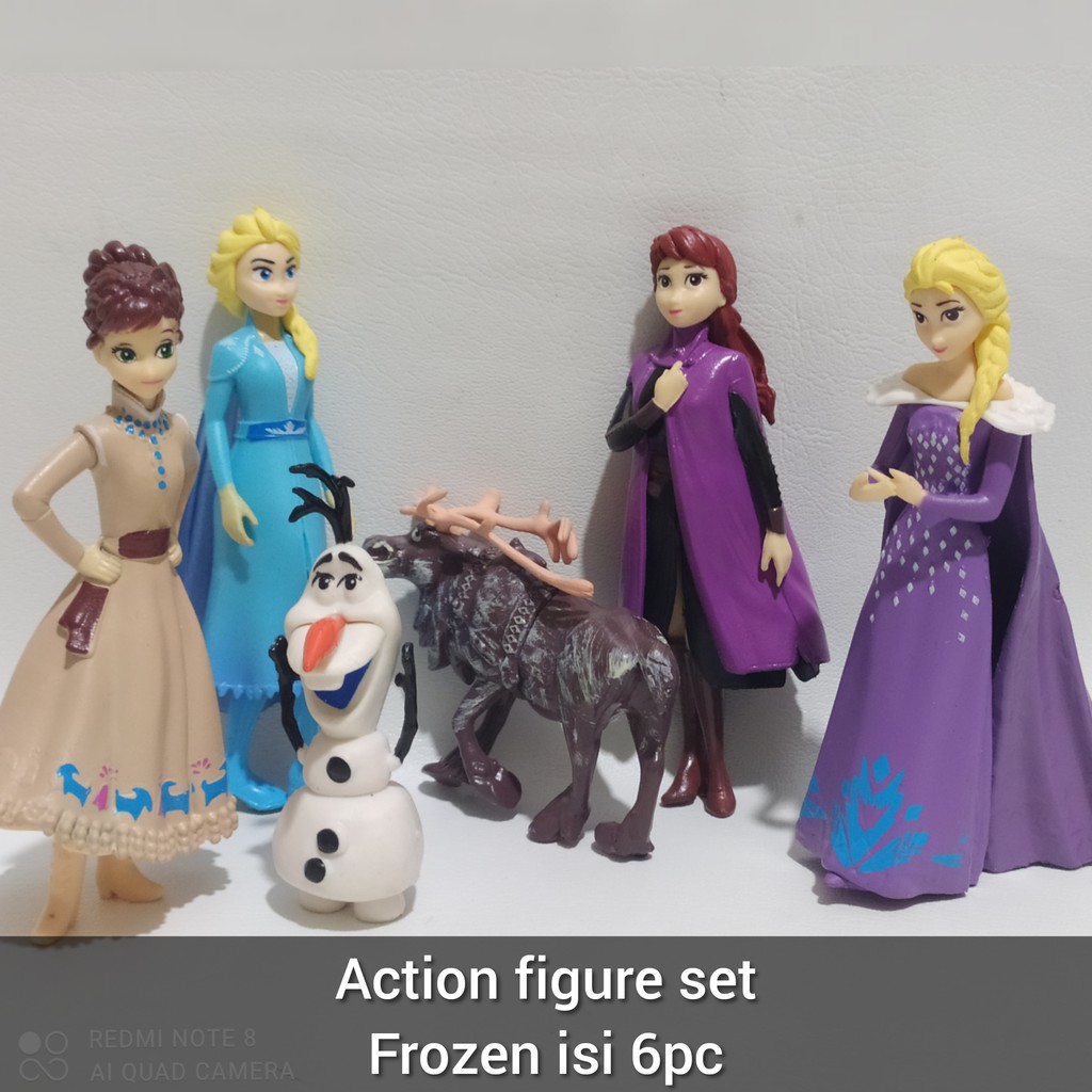 Jual Frozen elsa set action figure isi 6 pcs | Shopee Indonesia