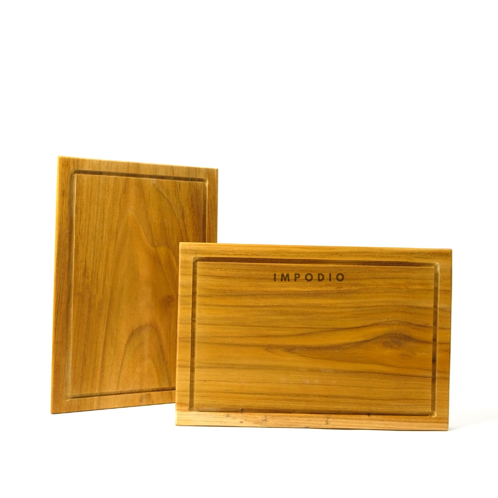Jual IMPODIO Talenan Kayu Jati 20x30 cm - Properti props foto makanan ...