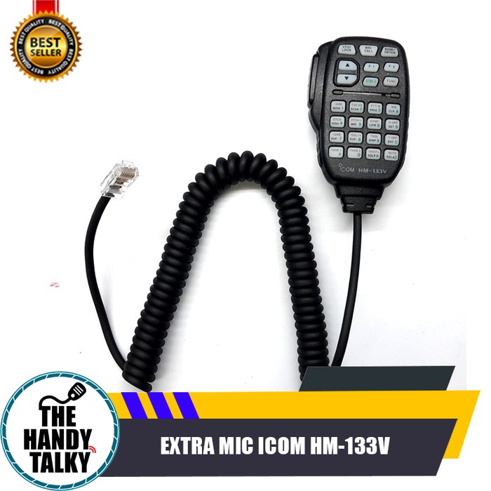 Jual EXTRA MIC ICOM HM-133V EXTAMIC ICOM HM133 FOR IC 2300 V3500 ...