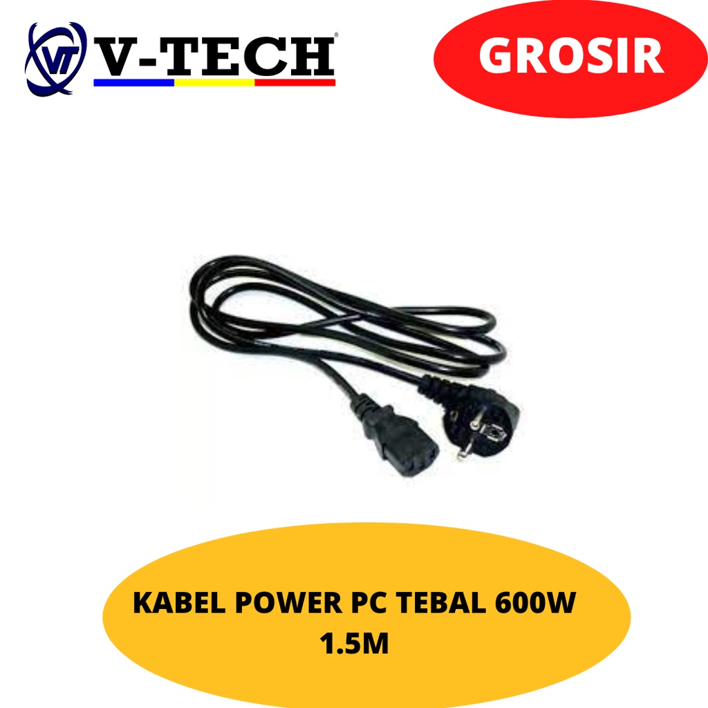 Jual KABEL POWER PC TEBAL 600W 1.5M | Shopee Indonesia