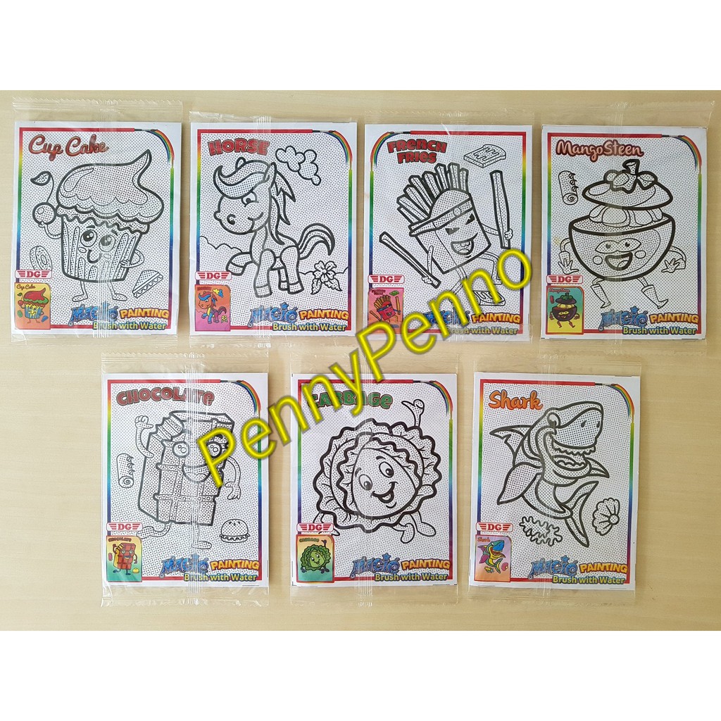 Jual Mainan Edukasi Magic Painting / Mewarnai Cat Air Cotton Bud ...