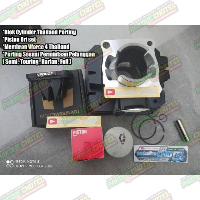 Jual Blok Porting Rxking Blok Cylinder Rx King Porting set Piston Ori ...