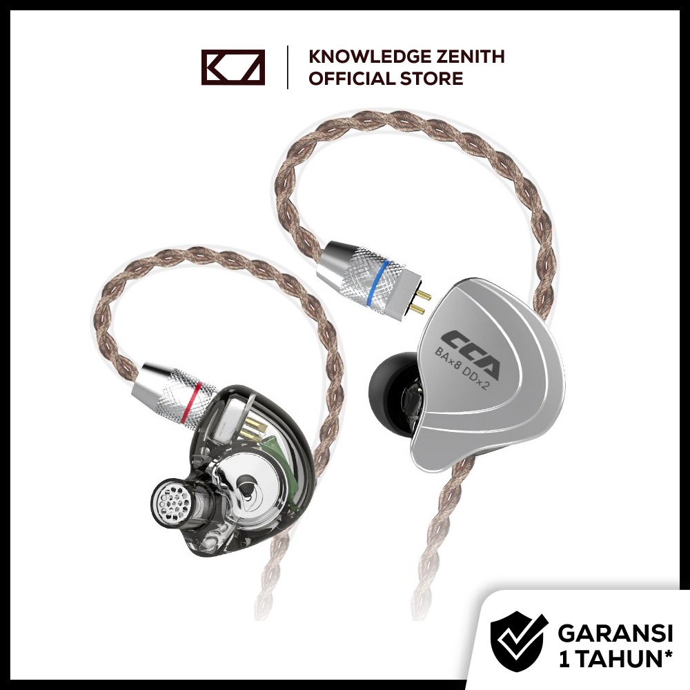 Jual CCA C10 with Mic 4BA+1DDHybrid Technology Earphone 5 Driver | Shopee Indonesia