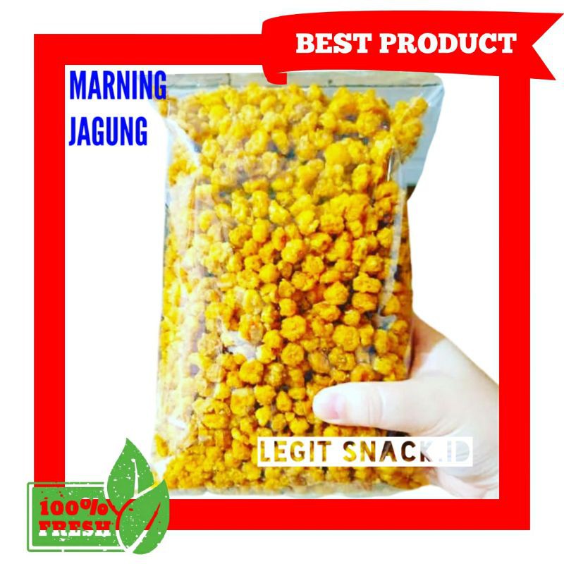 Jual 500Gr Marning Jagung Gepeng Pedas Manis / Snack Jagung Marning ...