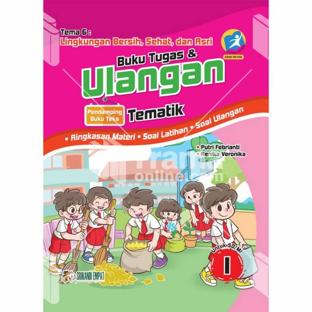 Jual Buku Tugas Dan Ulangan Tematik Sd Kelas 1 Tema 6 Lingkungan Bersih