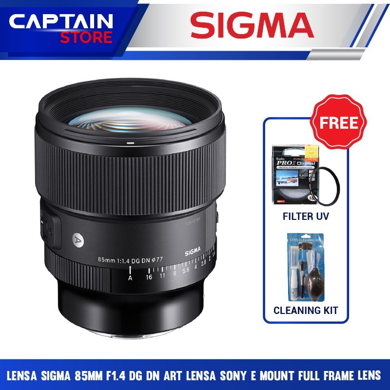 Jual Lensa Sigma 85mm F1.4 DG DN ART Lensa Sony E Mount Full Frame Lens ...