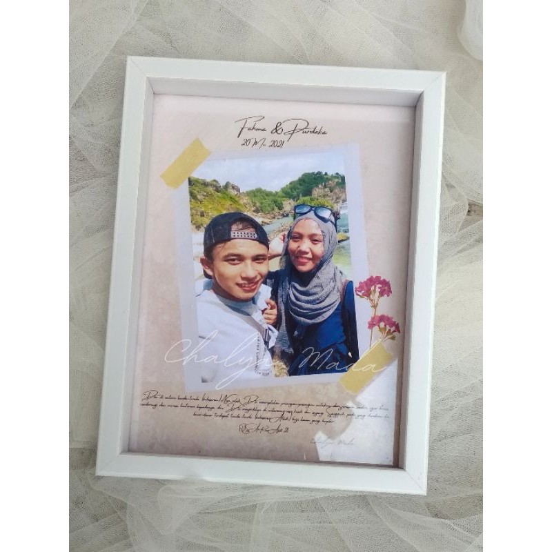 Jual foto frame, frame custom, kado wedding, kado wisuda | Shopee Indonesia
