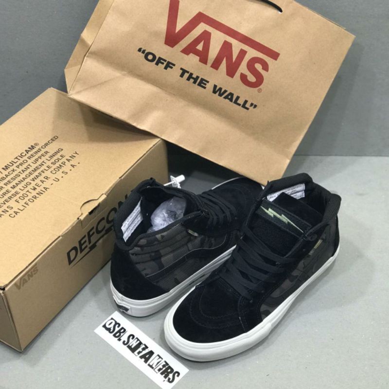 Jual VANS SK8 HIGH DEFCON CAMO 100% ORIGINAL | Shopee Indonesia