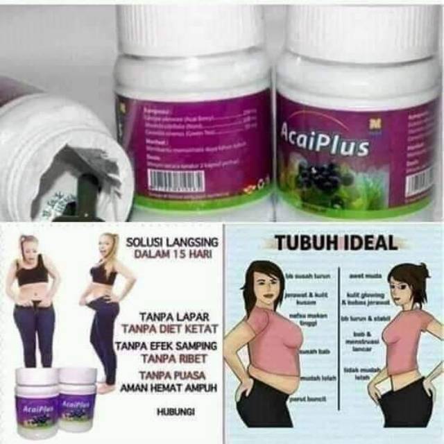 Jual Acaiplus Nasa Pil Pelangsing Tubuh herbal | Shopee Indonesia