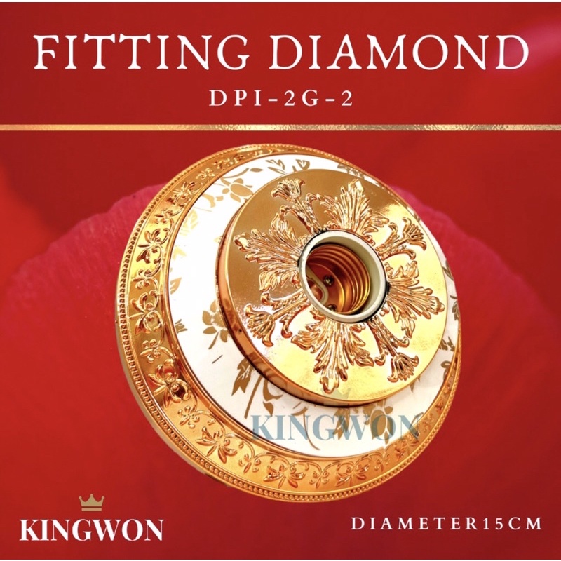 Jual FITTING LAMPU PLAFON HIAS MODERN DPI 2G 2 KINGWON E27 | Shopee ...