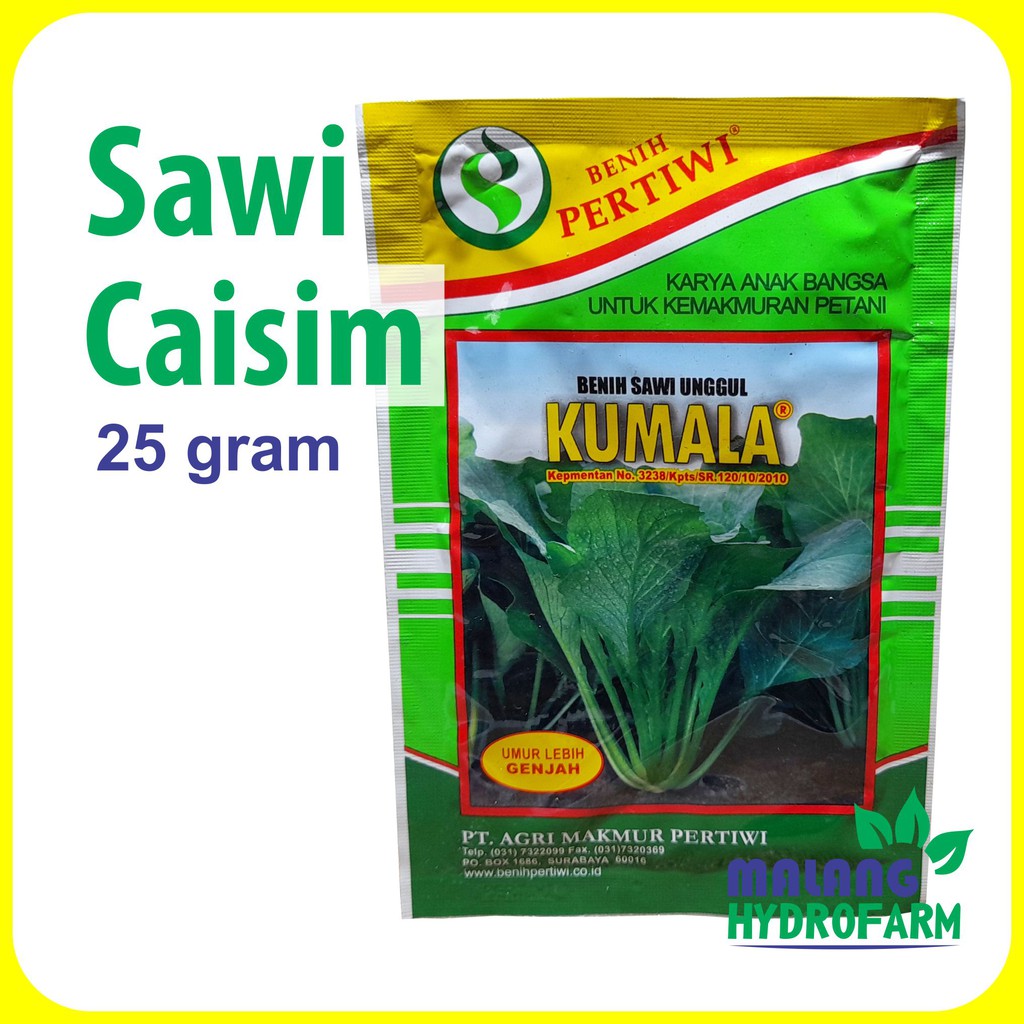 Jual Benih Sawi Caisim Kumala 25 gram Pertiwi bakso hijau mi mie unggul ...