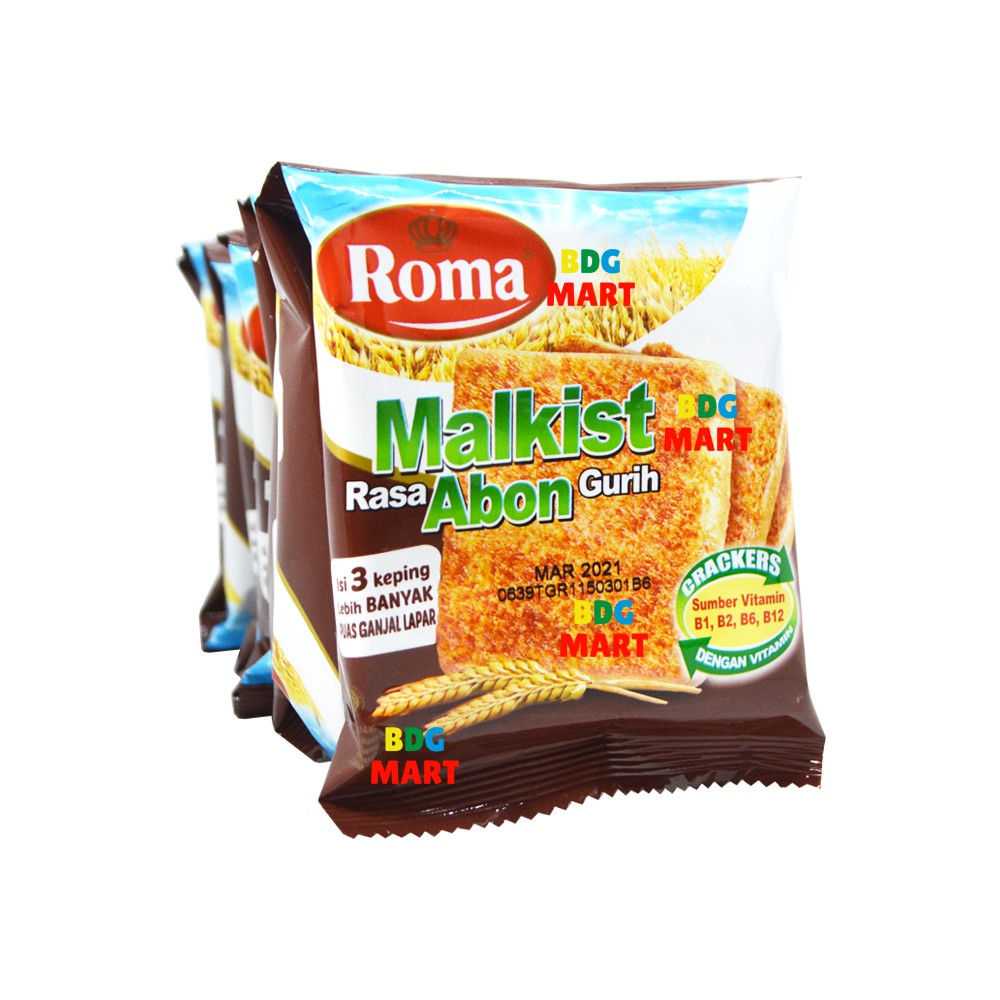 Jual RENCENG Roma Malkist Abon Biskuit Renyah Dengan Taburan Abon Gurih ...