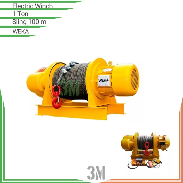 Jual Electric Winch 1 ton Sling 100 meter Katrol Electric hoist WEKA ...