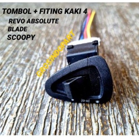 Jual (PAKET) TOMBOL LAMPU ON/OFF SAKLAR LAMPU ON/OFF+SOKET FITING 4 ...