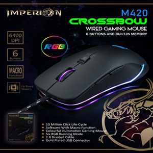 Jual MOUSE GAMING RGB IMPERION M420 CROSSBOW | Shopee Indonesia