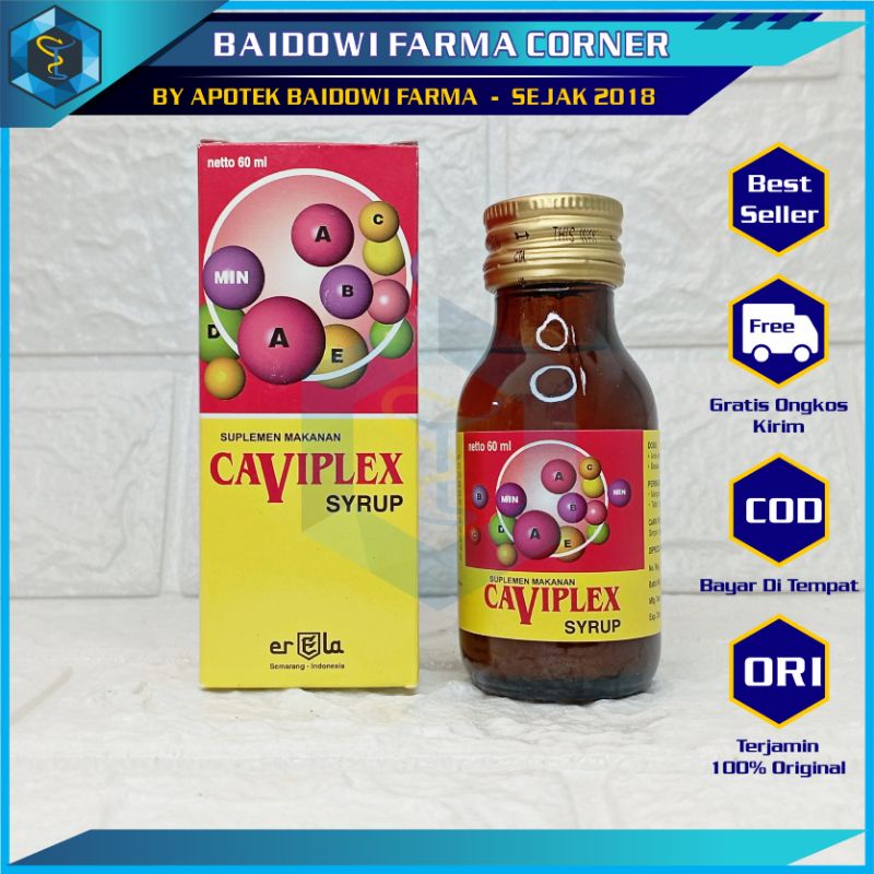 Jual CAVIPLEX SYRUP 6 ML MULTIVITAMIN | Shopee Indonesia