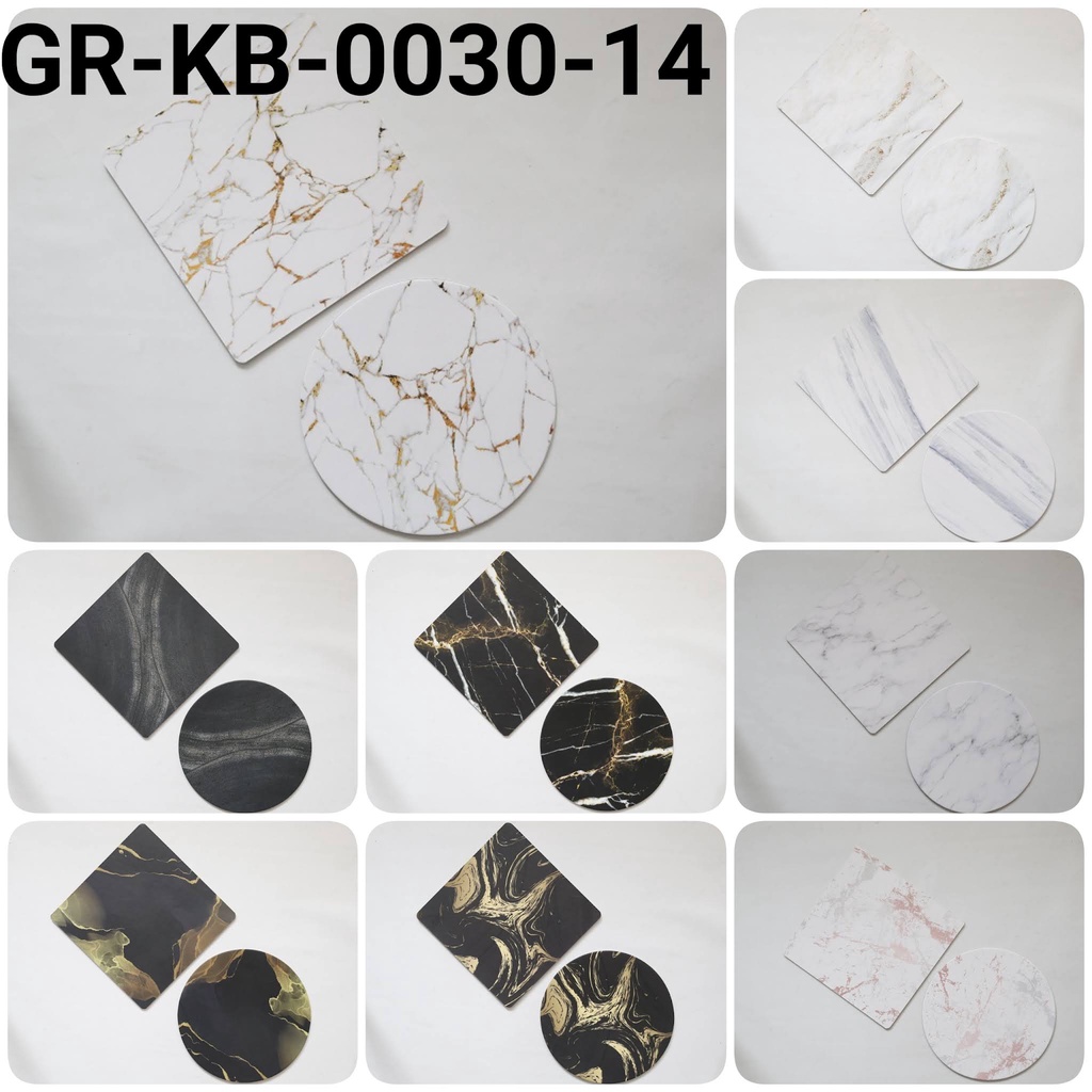 Jual GR-KB-0030-14 Cake board alas kue kotak bulat 30cm marble hitam ...