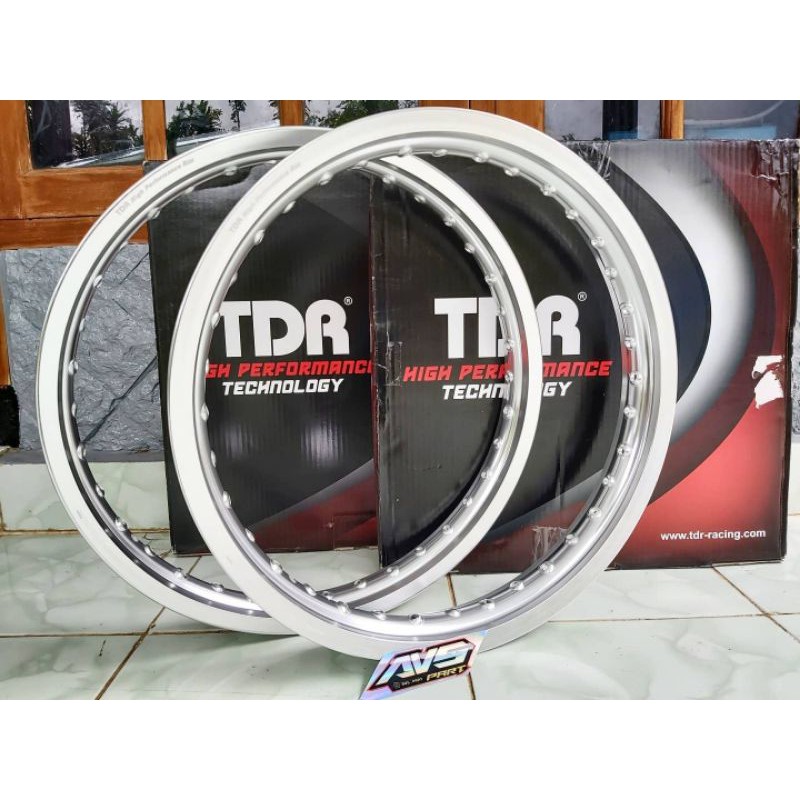 Jual Velg TDR WX WSHAPE SILVER 160 185 Ring 17 VELG JARI JARI TDR KOTAK ...