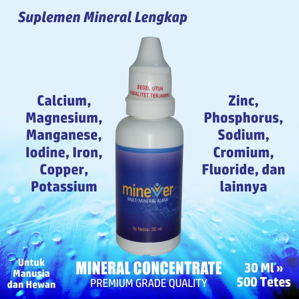Jual Concentrated Mineral Drops Ori Minever 30 ml / Suplemen Kalsium ...