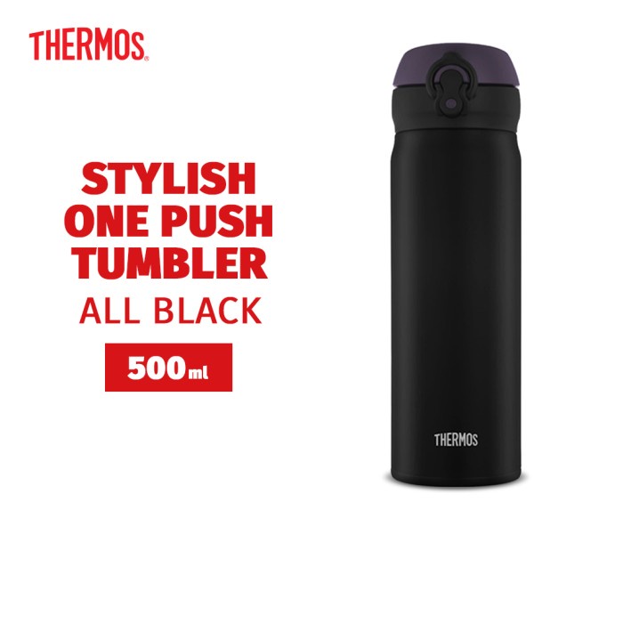 Jual Thermos Tumbler One Push Ultra Light - A Black 500ml (JNL-502-ALB) | Shopee Indonesia