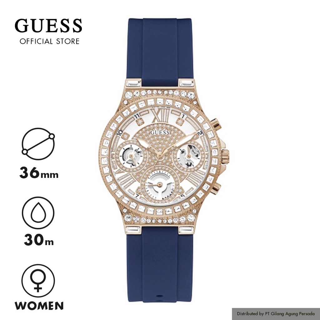 Jual Guess Ladies Watch Stainless Steel MOONLIGHT Blue - GW0257L3 ...