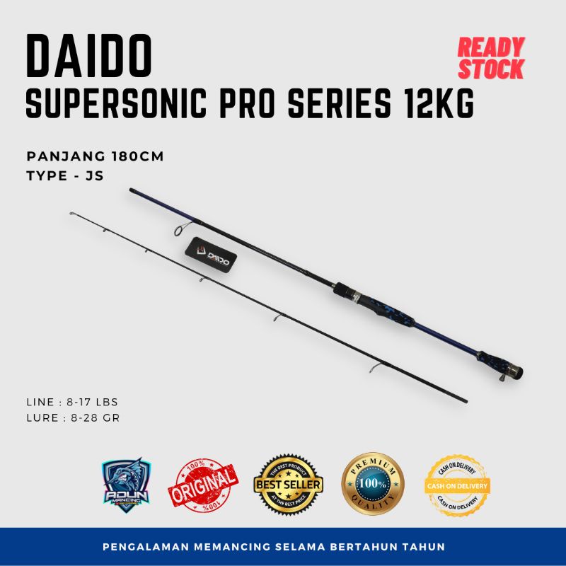 Jual Joran Daido Super Sonic Pro Series 17lb & 20lb 602 | Shopee Indonesia