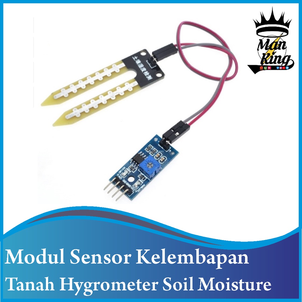 Jual modul sensor kelembapan tanah sensor hygrometer Soil Moisture ...