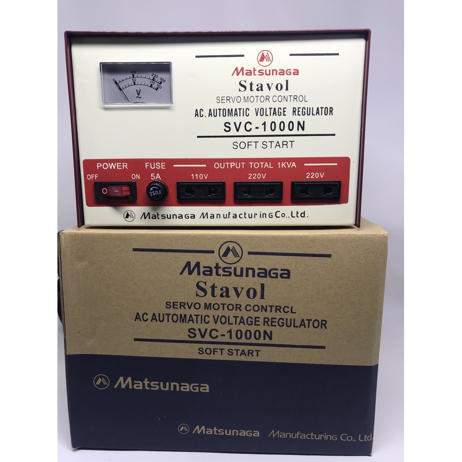 Jual Stabilizer Matsunaga 1000Watt 1000 Watt 1000w Stavol Svc 1000N | Shopee Indonesia