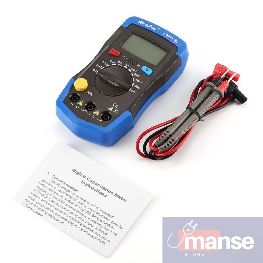 Jual Capacitor Tester Alat Ukur Kapasitor Elco Capacitance HoldPeak ...