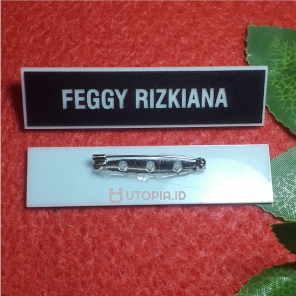 Jual Name Tag Grafir Laser ( Nametag Ukir/Laser, Papan Nama Persit, PNS ...