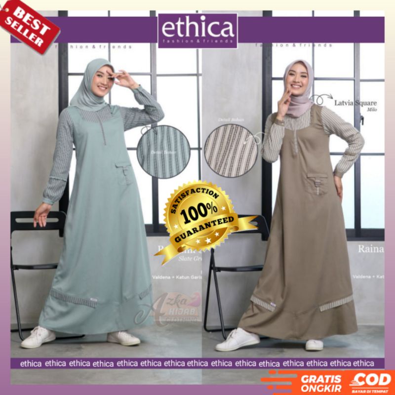 Jual BAJU GAMIS TERBARU 2022 / GAMIS ETHICA RAINAMI 03 / GAMIS SIMPLE ...