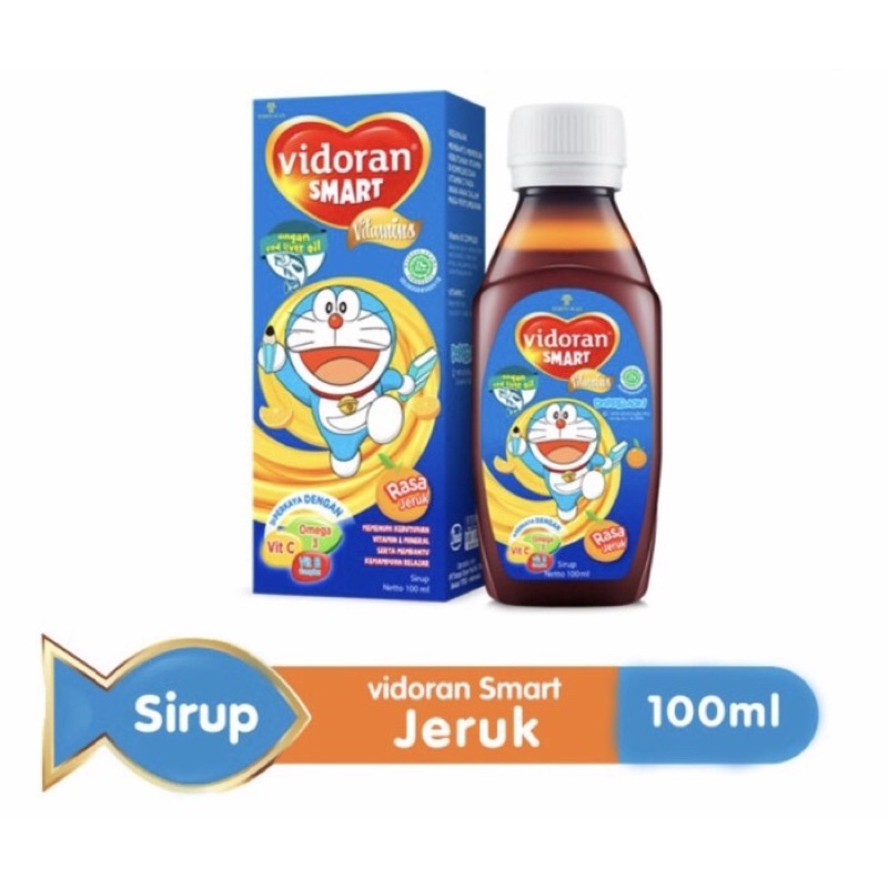 Jual Vidoran smart sirup 100 ml ( multivitamin lengkap kecerdasan anak ...