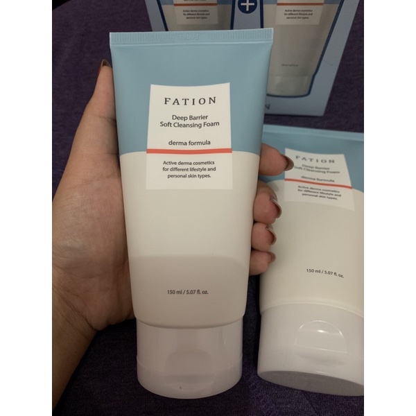 Jual FATION deep barrier soft cleansing foam 150 ml (NEW) | Shopee ...