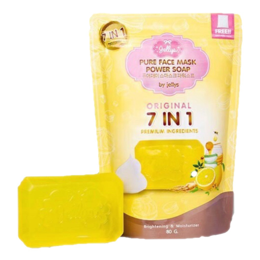 Jual JELLYS PURE FACE MASK POWER SOAP 7 IN 1 | Shopee Indonesia