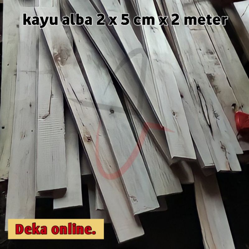 Jual Kayu alba diameter 2 x 5 cm 2 meter kasar/amplas, murah | Shopee ...