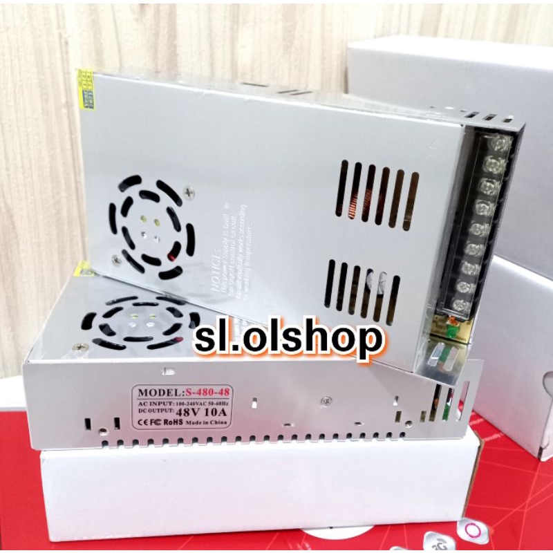 Jual Power Supply 48V 10A 480watt murni/Kualitas terbaik bagus | Shopee ...
